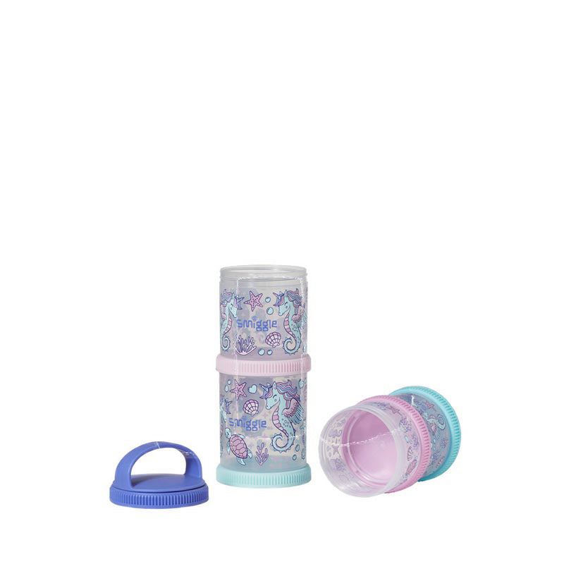 Smiggle Better Together Snack & Stack Containers Purple - IGL447559PUR – Kidzstation