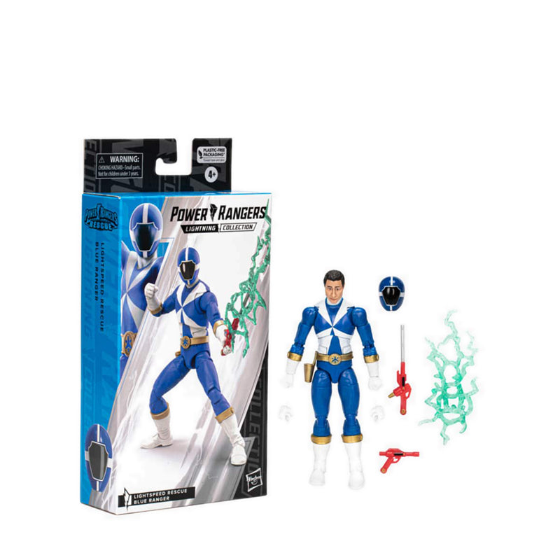 Power Rangers Lightning Collection Lightspeed Rescue Blue Ranger Figur ...