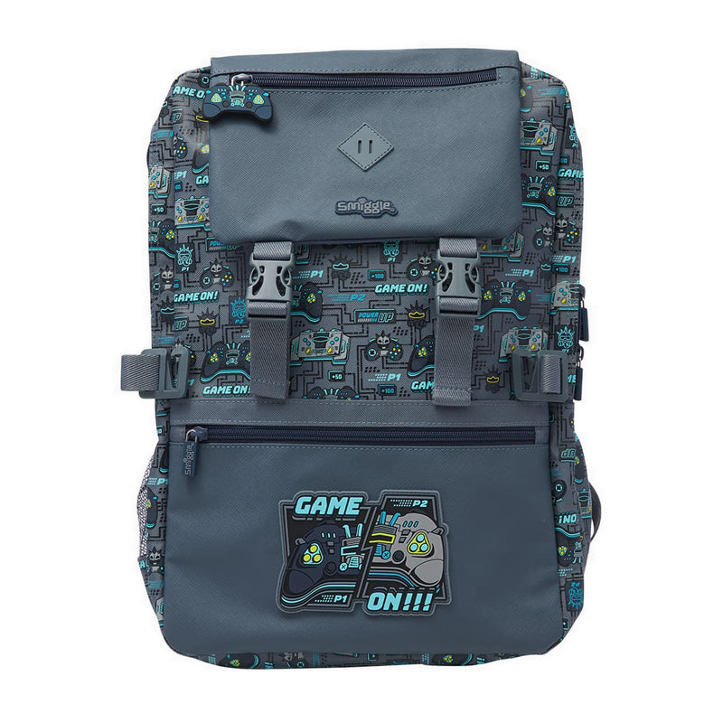 Smiggle Epic Adventures Attach Foldover Backpack - IGL452601GRY ...