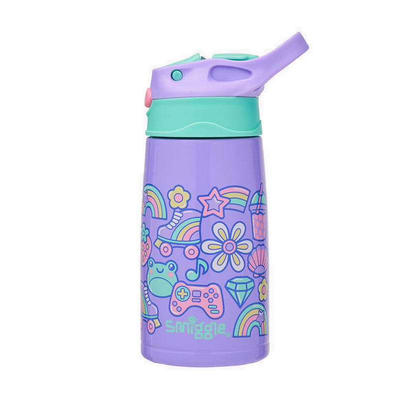 Smiggle Curious Junior Stainless Steel Flip Drink Bottle 400Ml - IGL45 ...