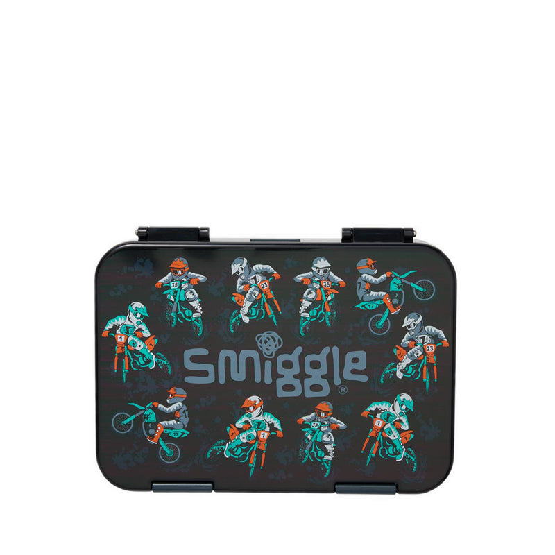 Smiggle Lunch Box Bento Med Happy Adventurous - IGL457124BLK – Kidzstation