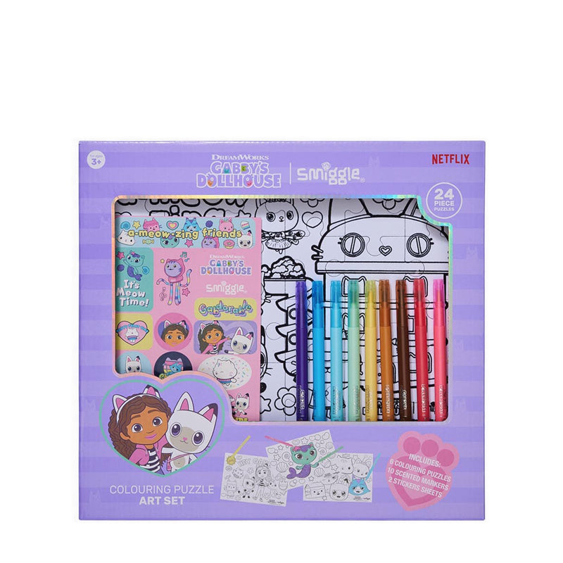 Smiggle Gabby's Colour Art Puzzle Pack - IGL470056MIX – Kidzstation