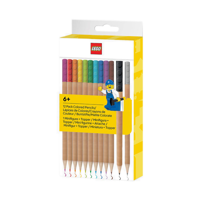 LEGO® Colored Pencils with Topper 12 Pack - 53706 – Kidzstation