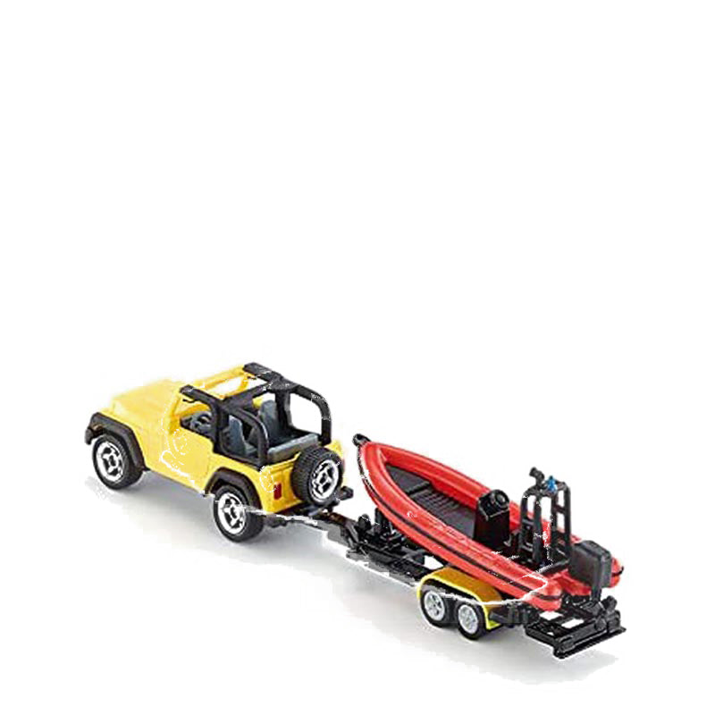 SIKU JEEP WITH BOAT - SIK1658 – Kidzstation